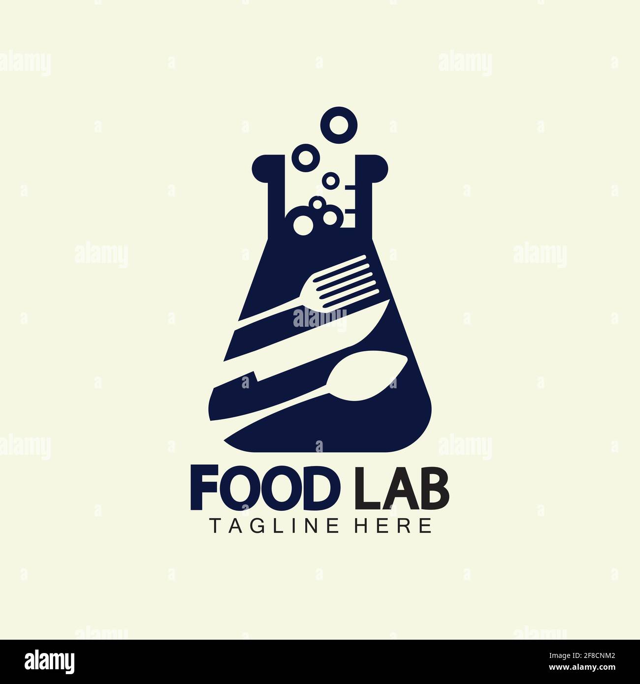 Food Lab logo vector icon illustration design template. lab logo.Lab ...