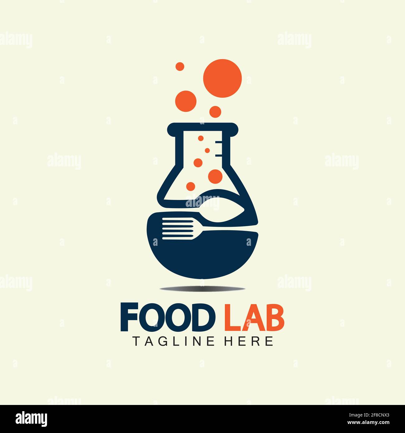 Food Lab logo vector icon illustration design template. lab logo.Lab ...