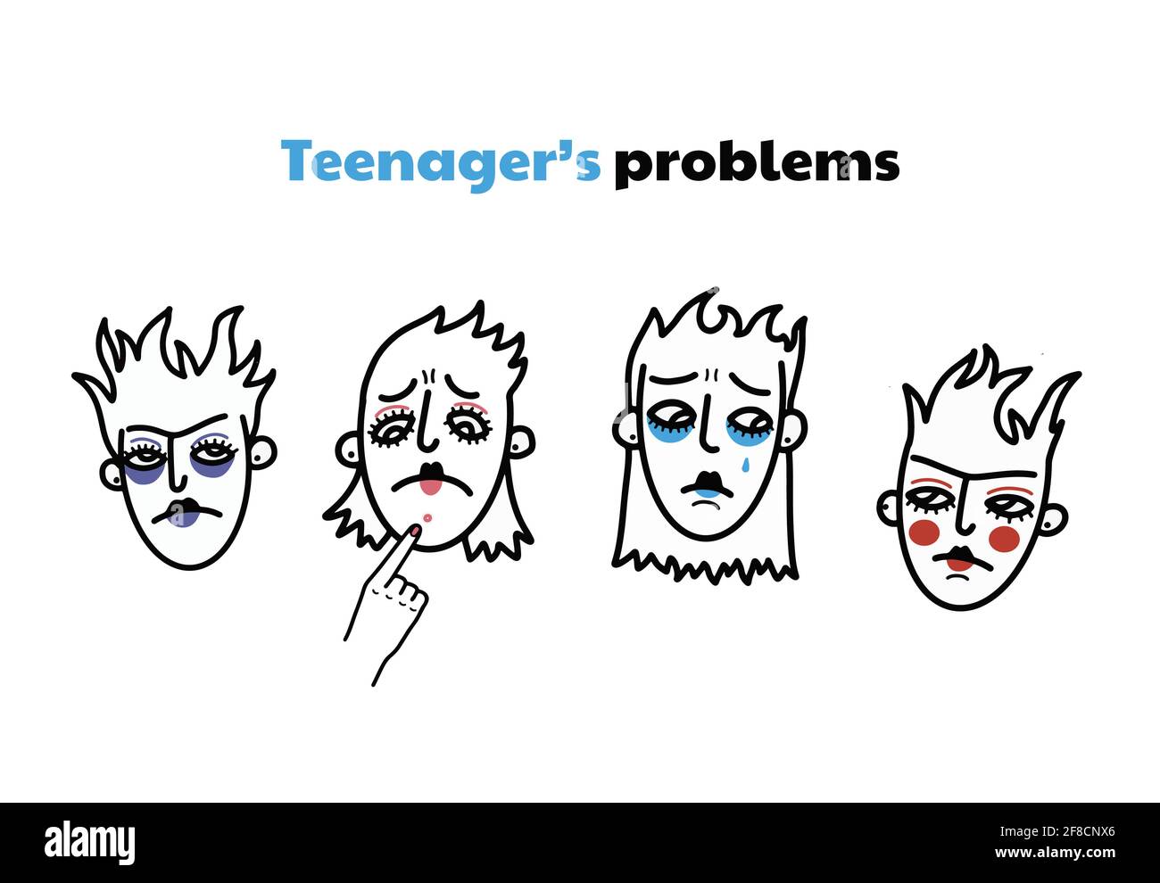 Typical teen Stock Vector Images - Alamy