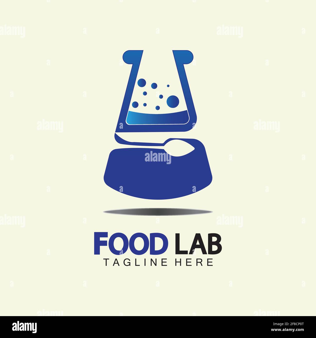 Food Lab logo vector icon illustration design template. lab logo.Lab ...