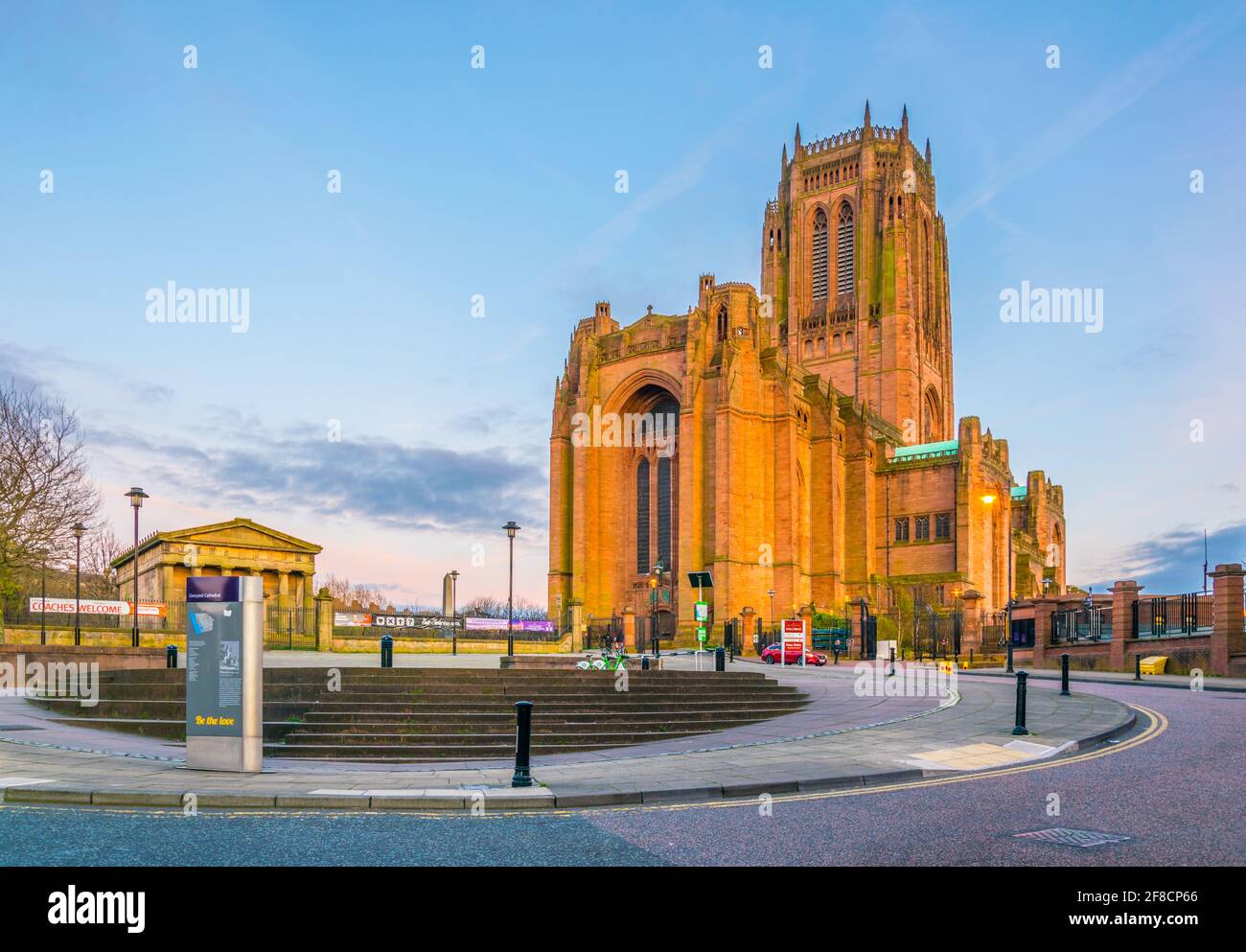 View of the Liverpool cathedral during sunset, England Stock Photo - Alamy