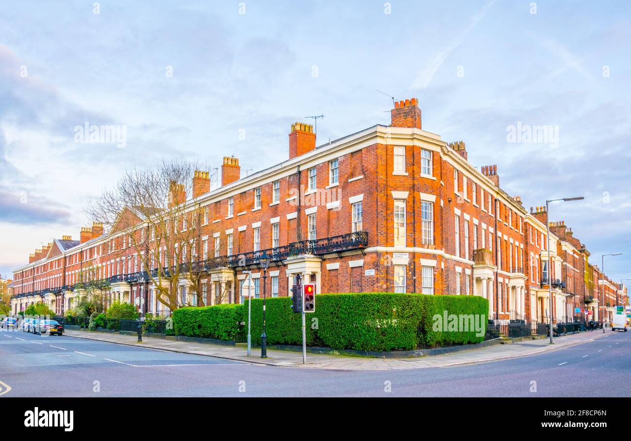 Brick houses in Liverpool, England Stock Photo - Alamy