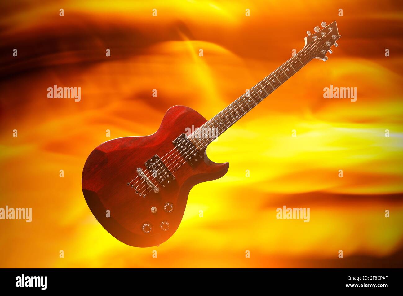 Rock Guitars Fire