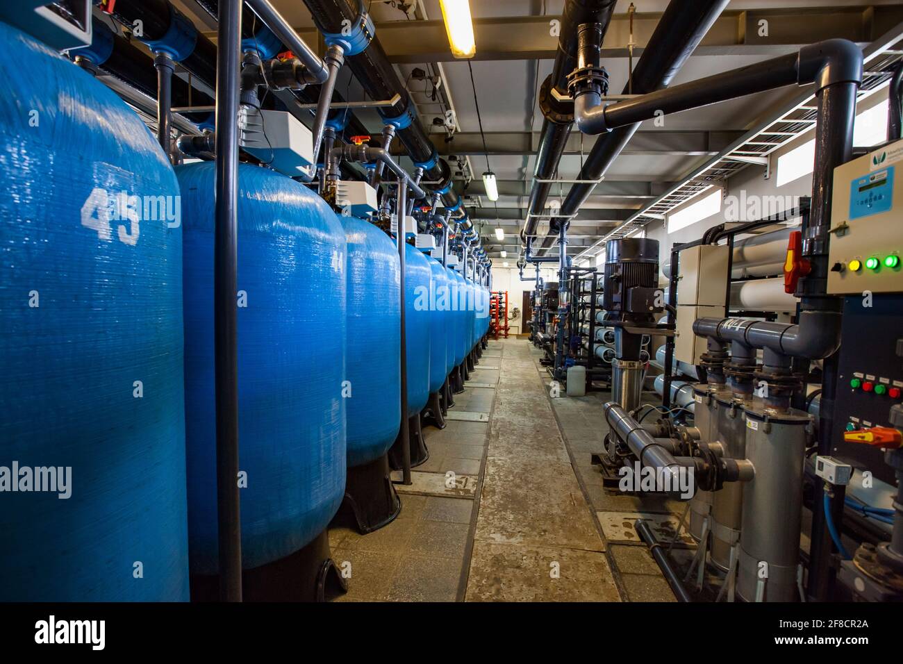 Shchuchinsk city, Kazakhstan - April 20, 2012: Modern water ...