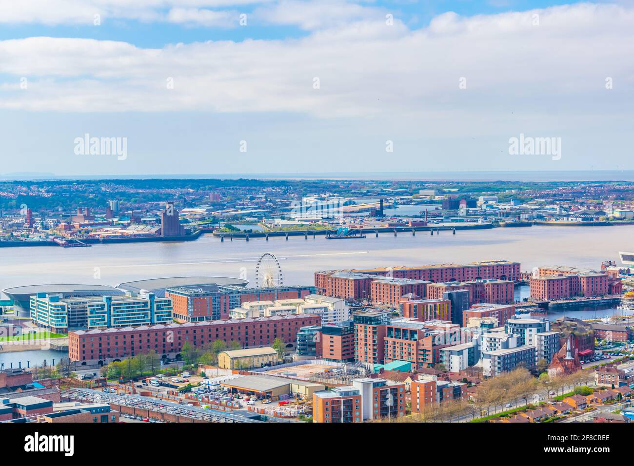 Aerial view of albert dock in Liverpool, England Stock Photo - Alamy