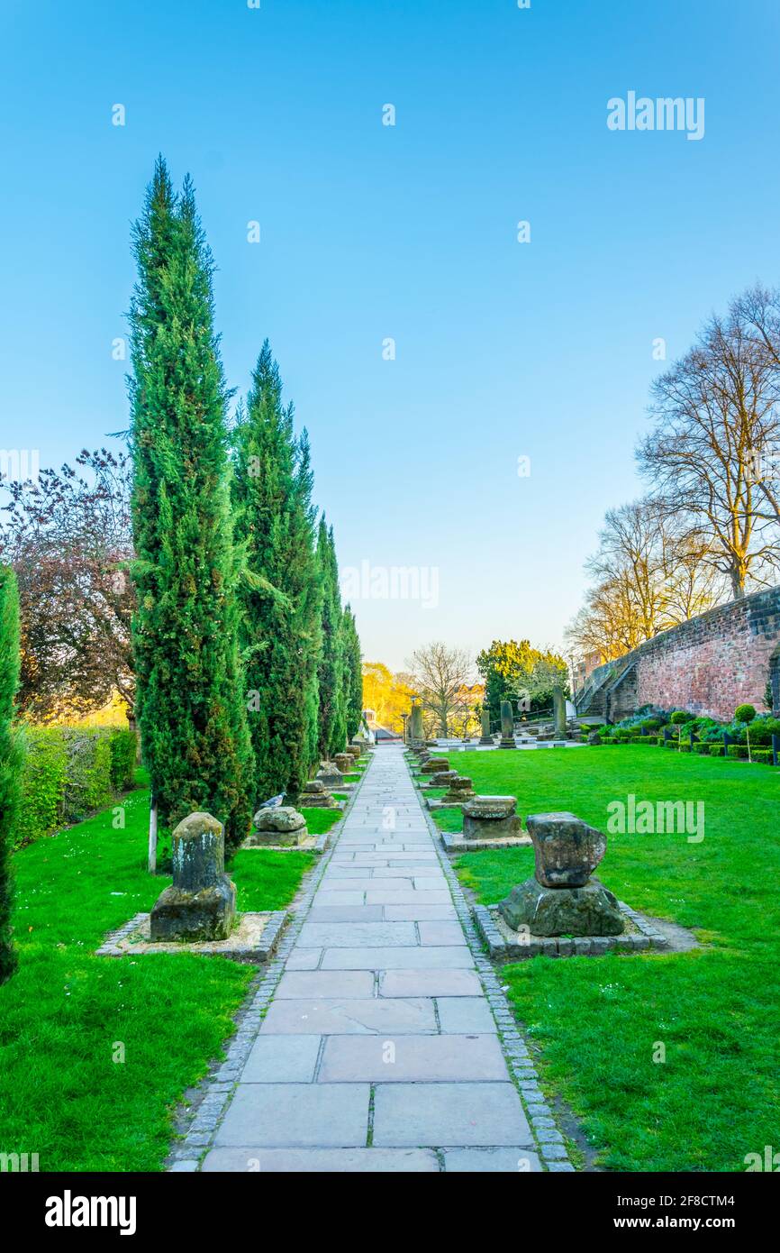 View of roman ruins in Chester, England Stock Photo - Alamy
