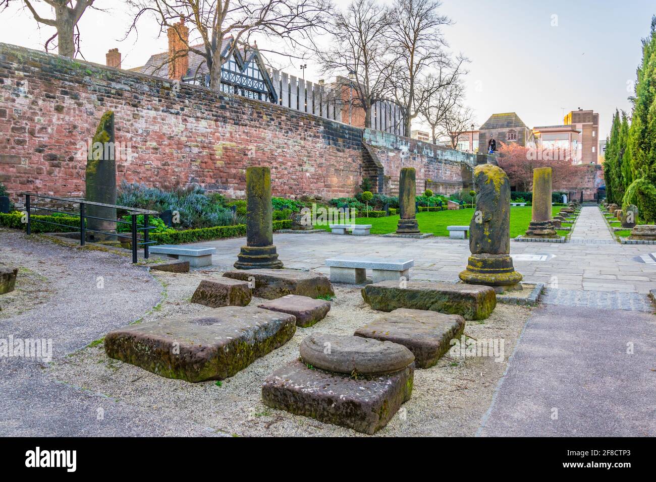 View of roman ruins in Chester, England Stock Photo - Alamy