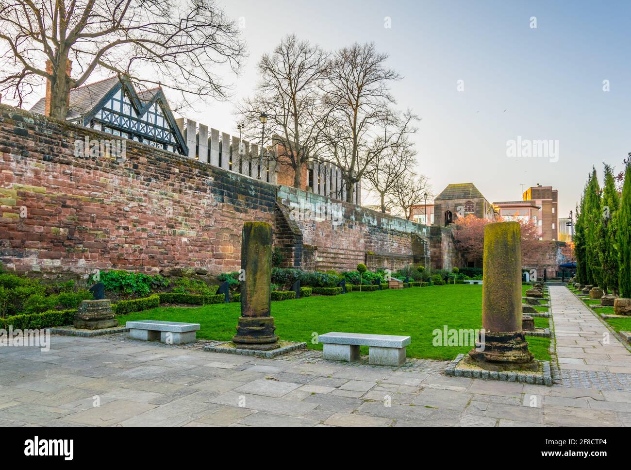 View of roman ruins in Chester, England Stock Photo - Alamy