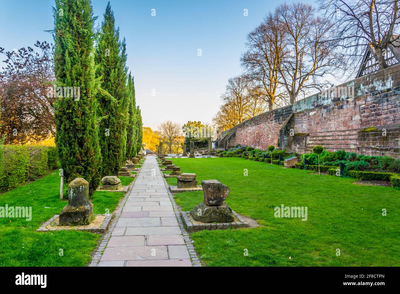 View of roman ruins in Chester, England Stock Photo - Alamy
