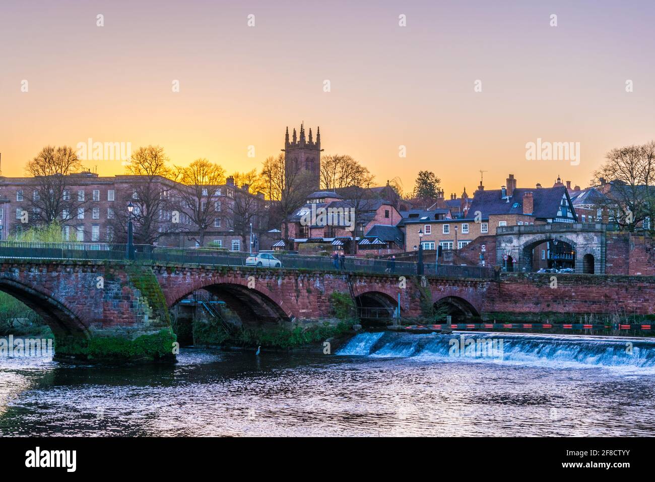 Old Dee bridge in Chester, England Stock Photo - Alamy