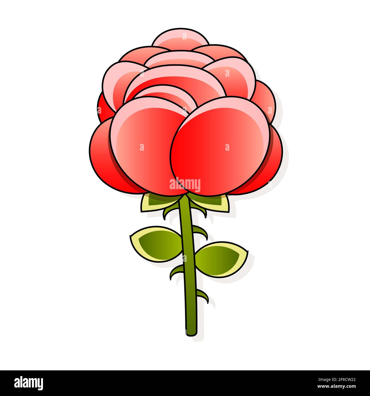 Ruby flower Stock Vector Images - Alamy