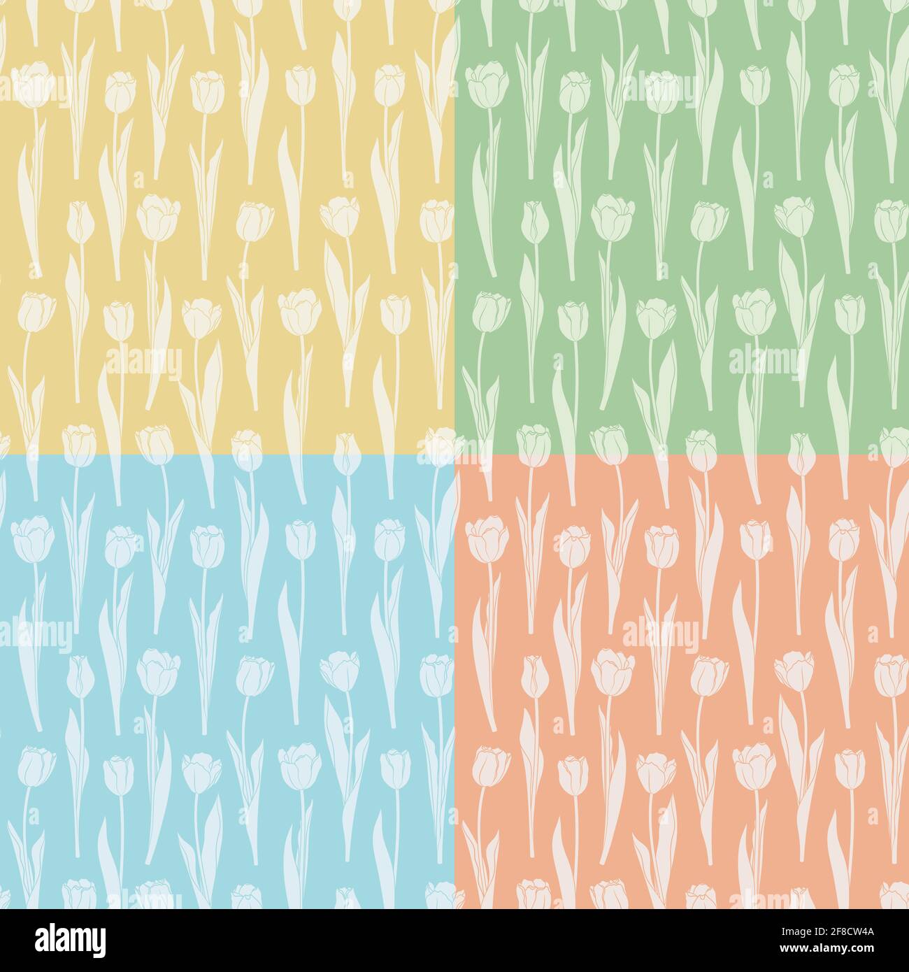 Garden perennial patterns Stock Vector Images - Alamy