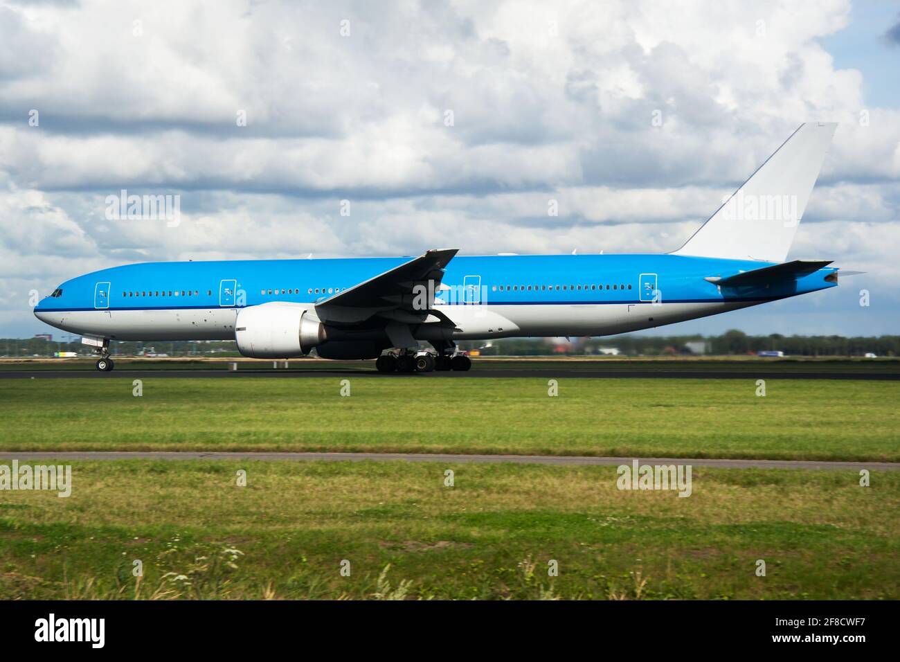 Untitled airplane. Passenger plane. Aircraft without title at airport ...