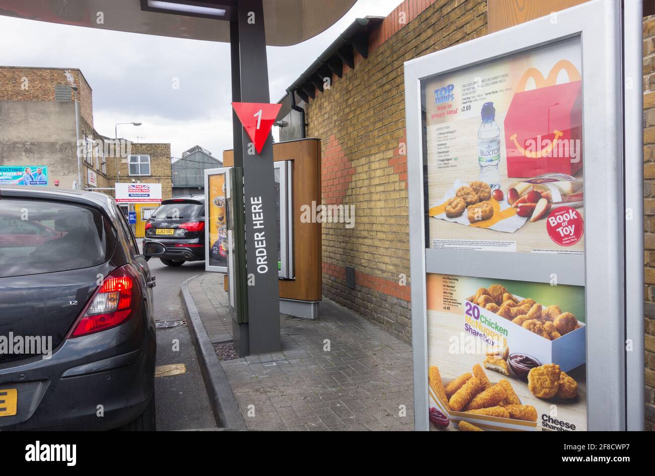 Mcdonalds drive thru menu hi-res stock photography and images - Alamy