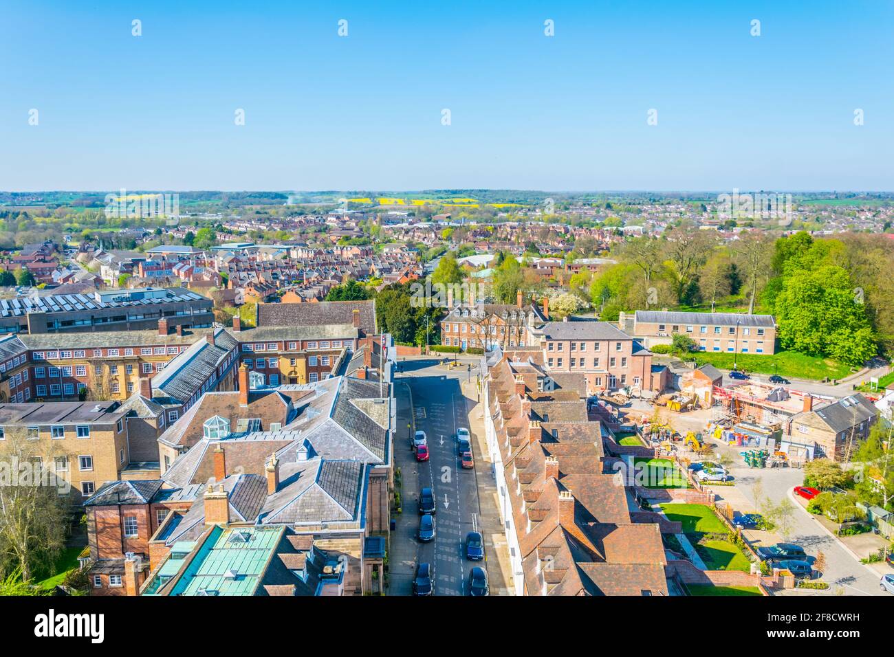 Rooftop warwick street skyline hi-res stock photography and images - Alamy