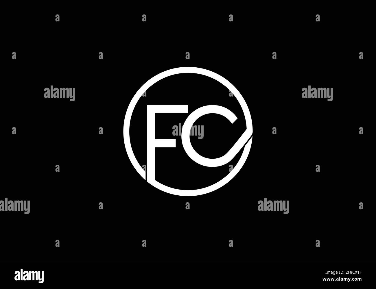Initial Monogram Letter FC Logo Design Vector Template Stock Vector Image & Art - Alamy