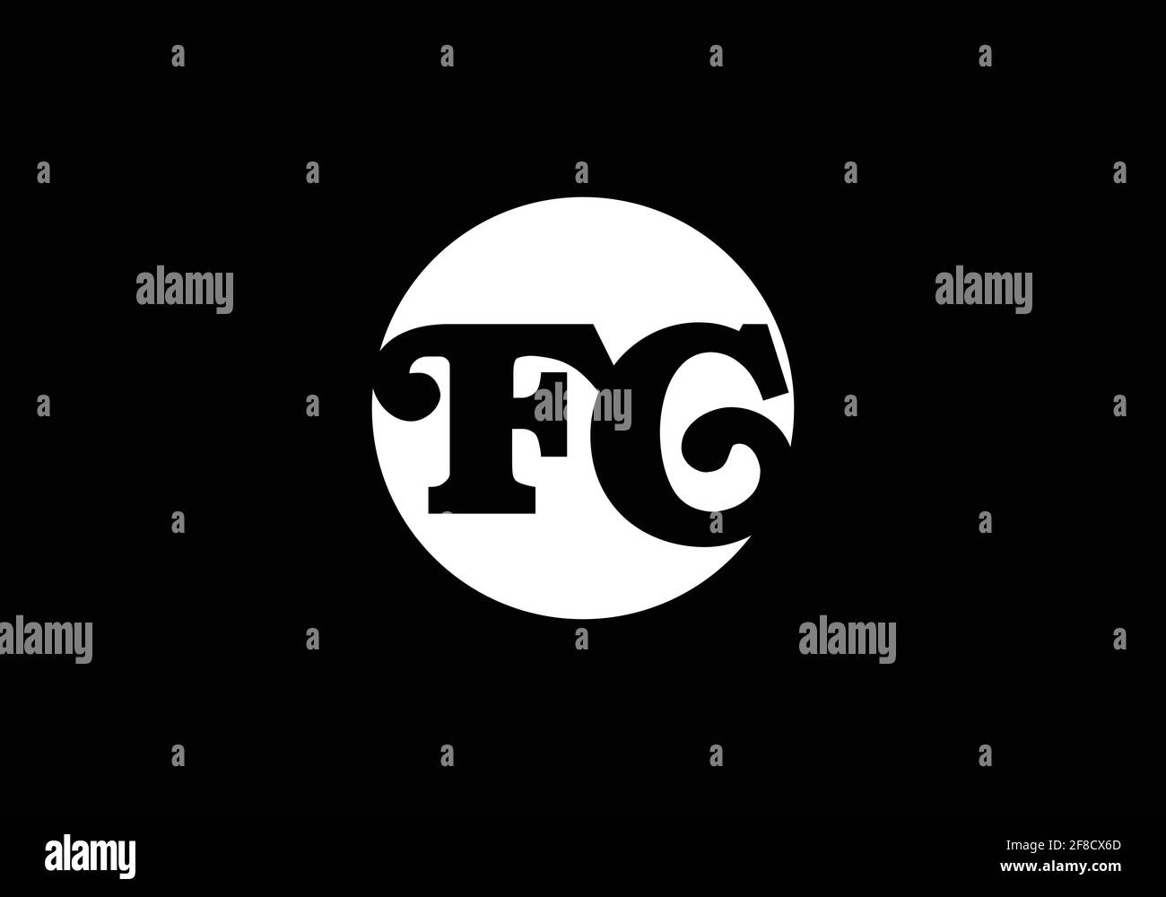 Letter c c f vector Black and White Stock Photos & Images - Alamy