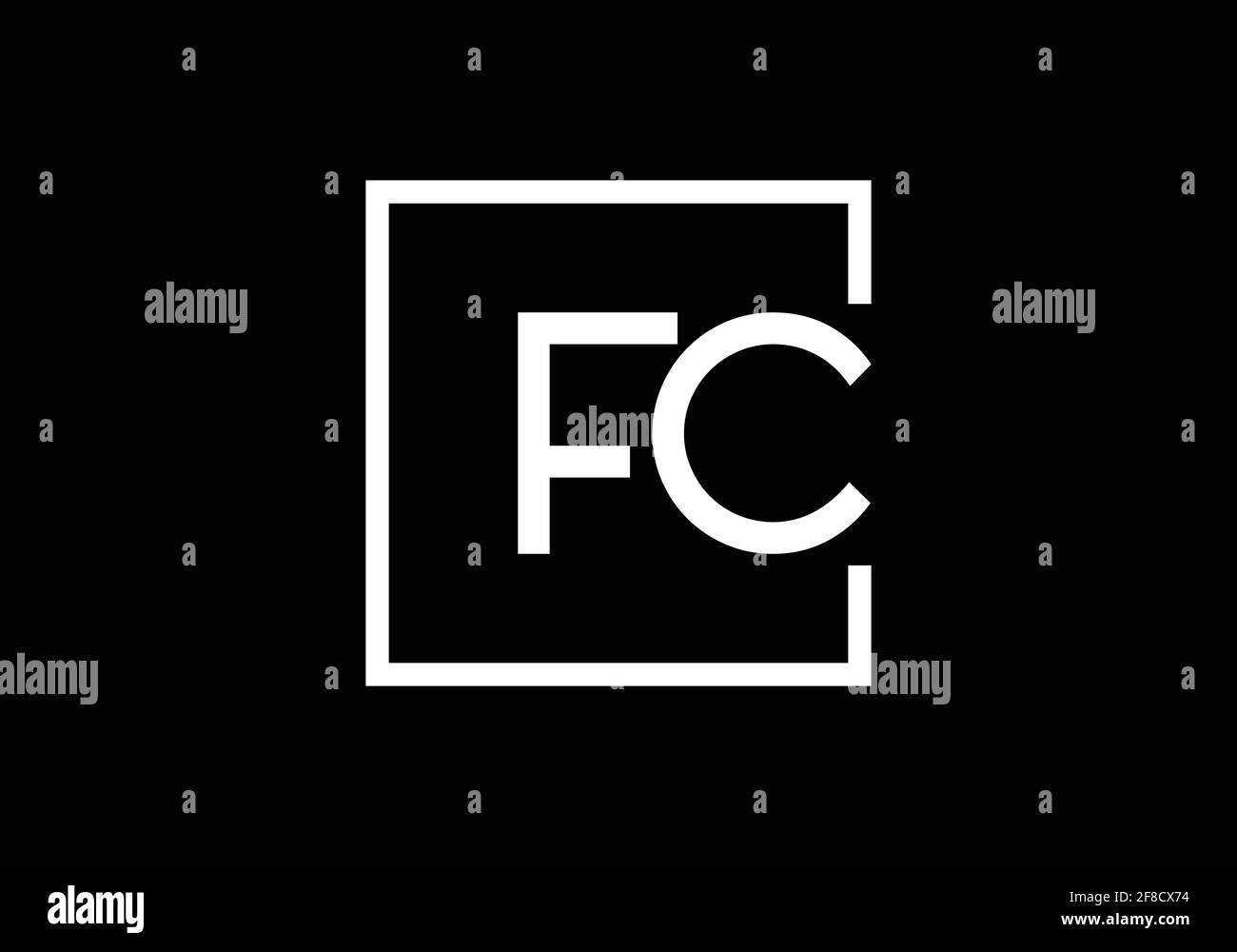 Fc clean logo Black and White Stock Photos & Images - Alamy