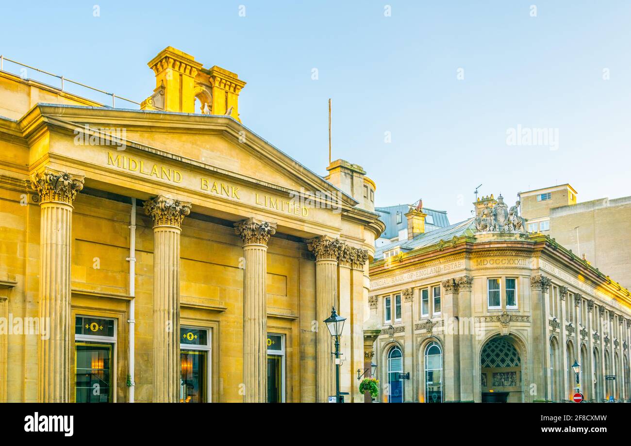 Facade of classical buildings in Birmingham, England Stock Photo - Alamy