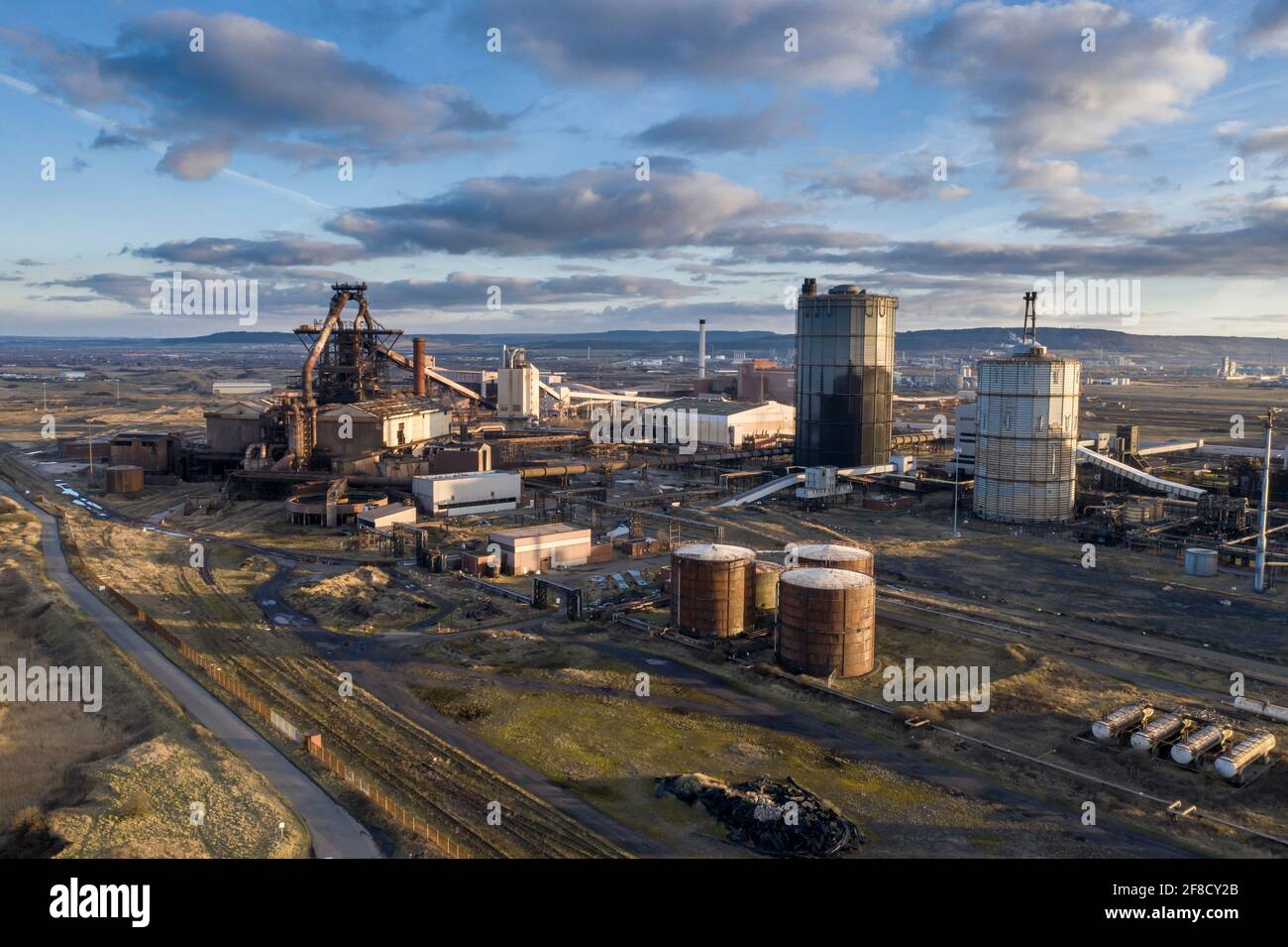 Redundant Blast Furnace and Steel Works, Redcar, Cleveland. North ...