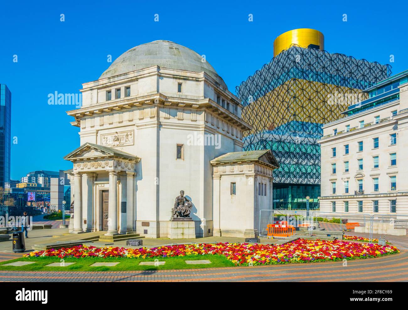 Hall of Memory, Library of Birmingham and Baskerville house, England Stock Photo - Alamy