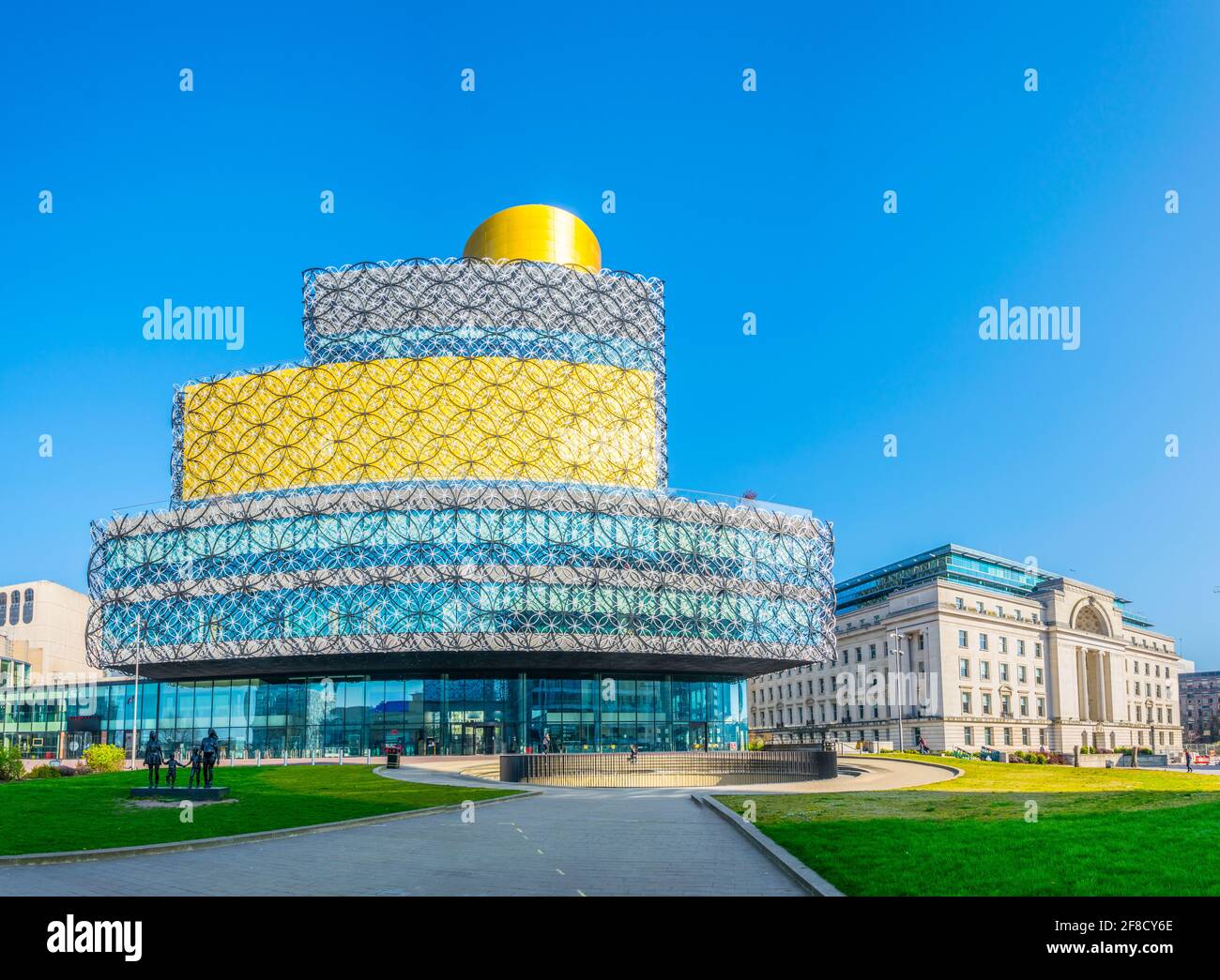 Library of Birmingham and Baskerville house, England Stock Photo - Alamy