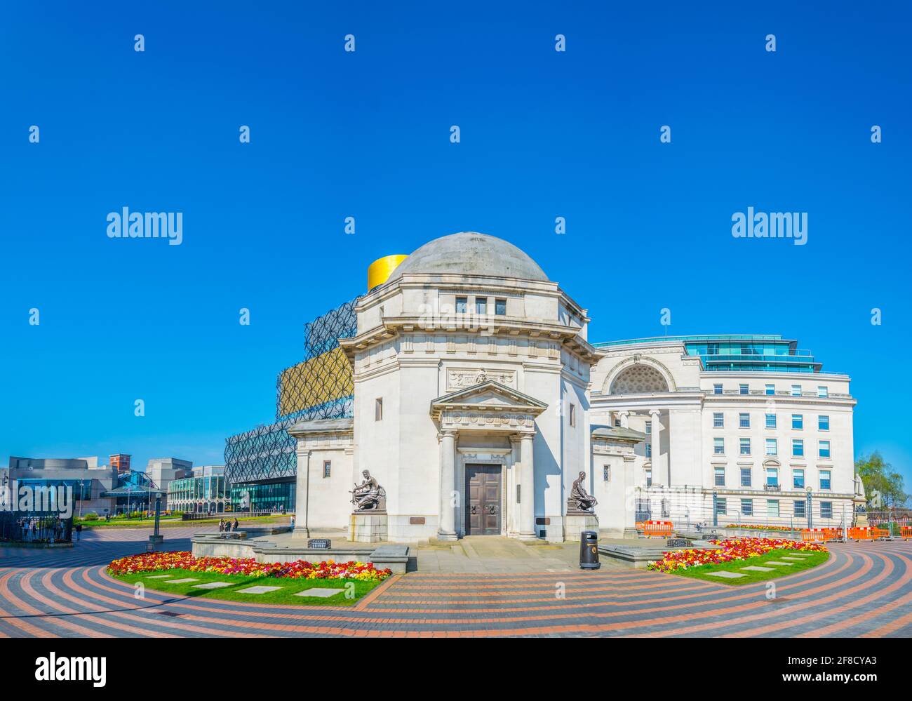 Hall of Memory, Library of Birmingham and Baskerville house, England Stock Photo - Alamy