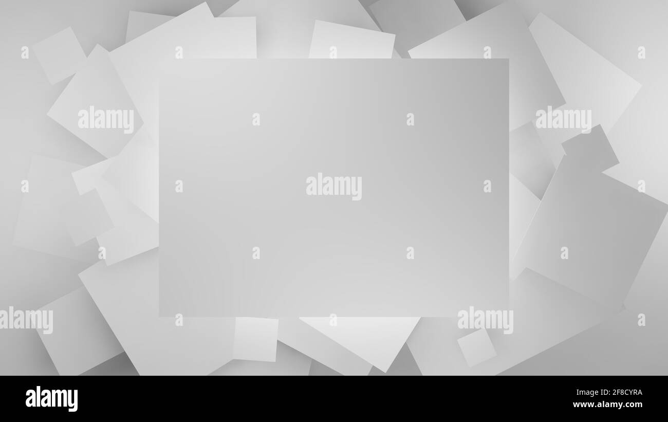 3D Illustration of rectangular and square planes Stock Photo - Alamy