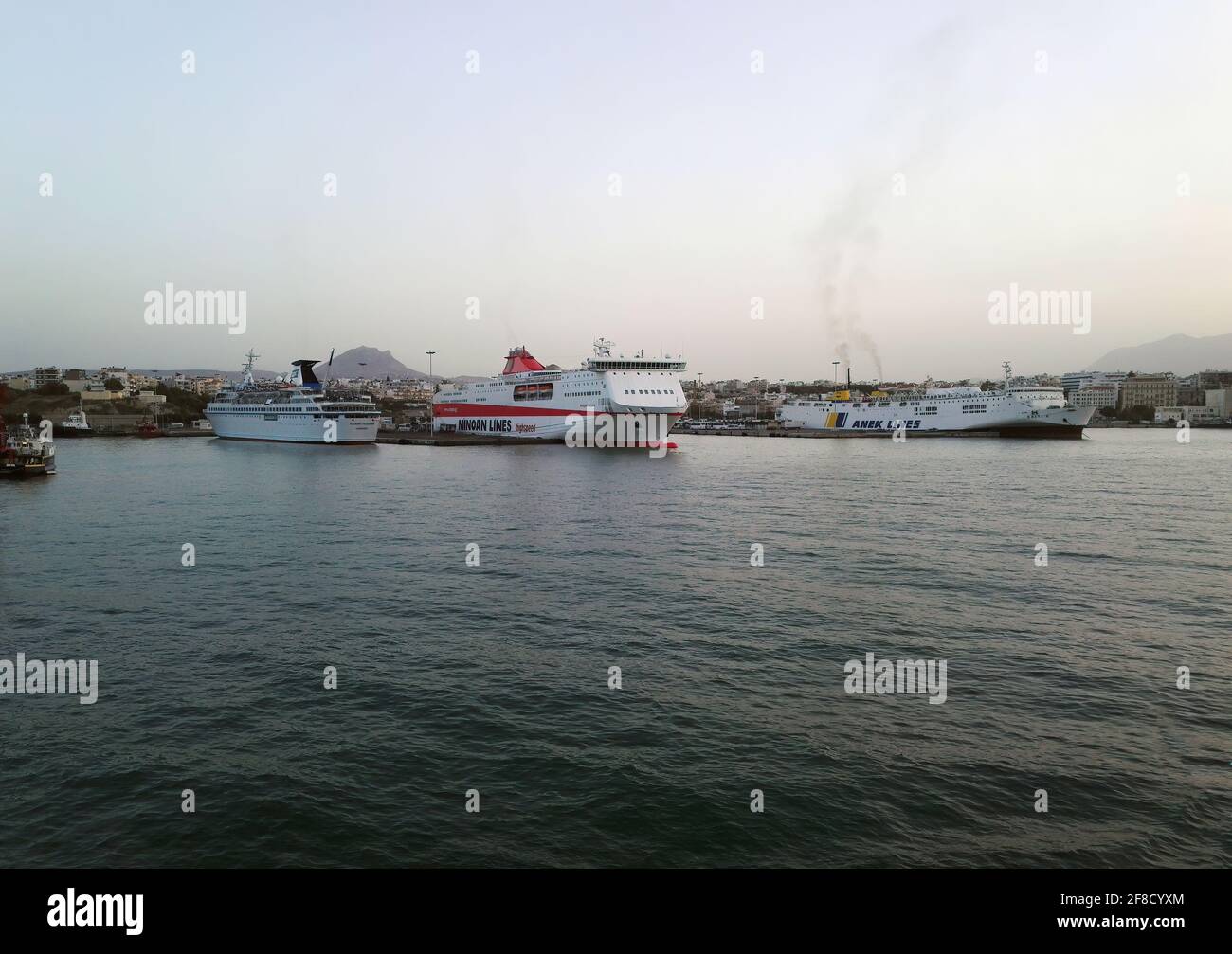 Crete, Greece - September 15, 2017: Passenger ro-ro cargo ship built in ...