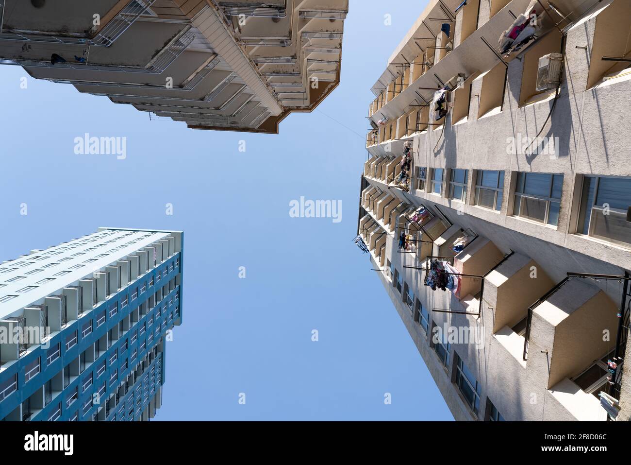 Photo up high-rise buildings Stock Photo - Alamy