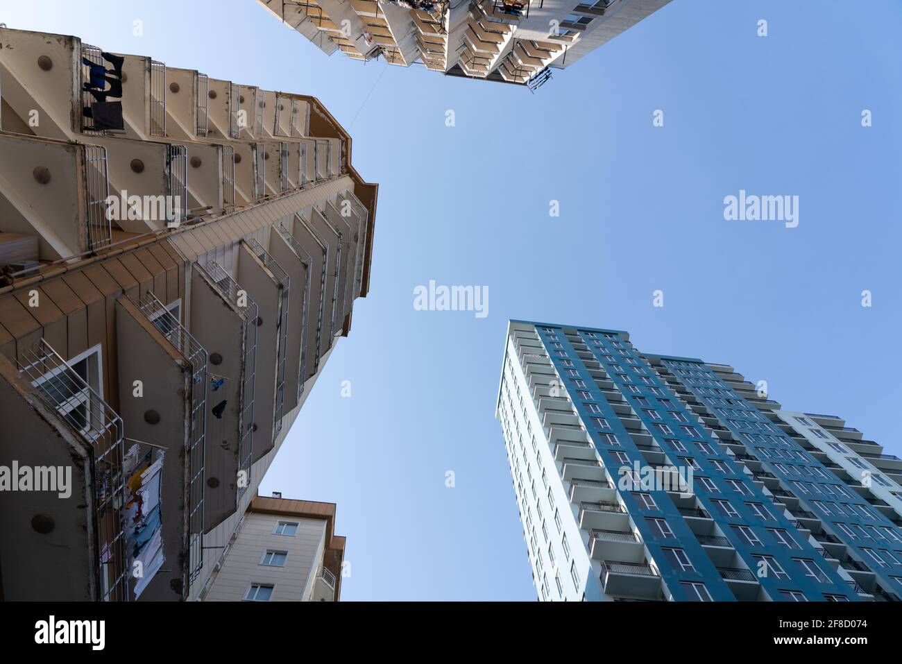 Photo up high-rise buildings Stock Photo - Alamy