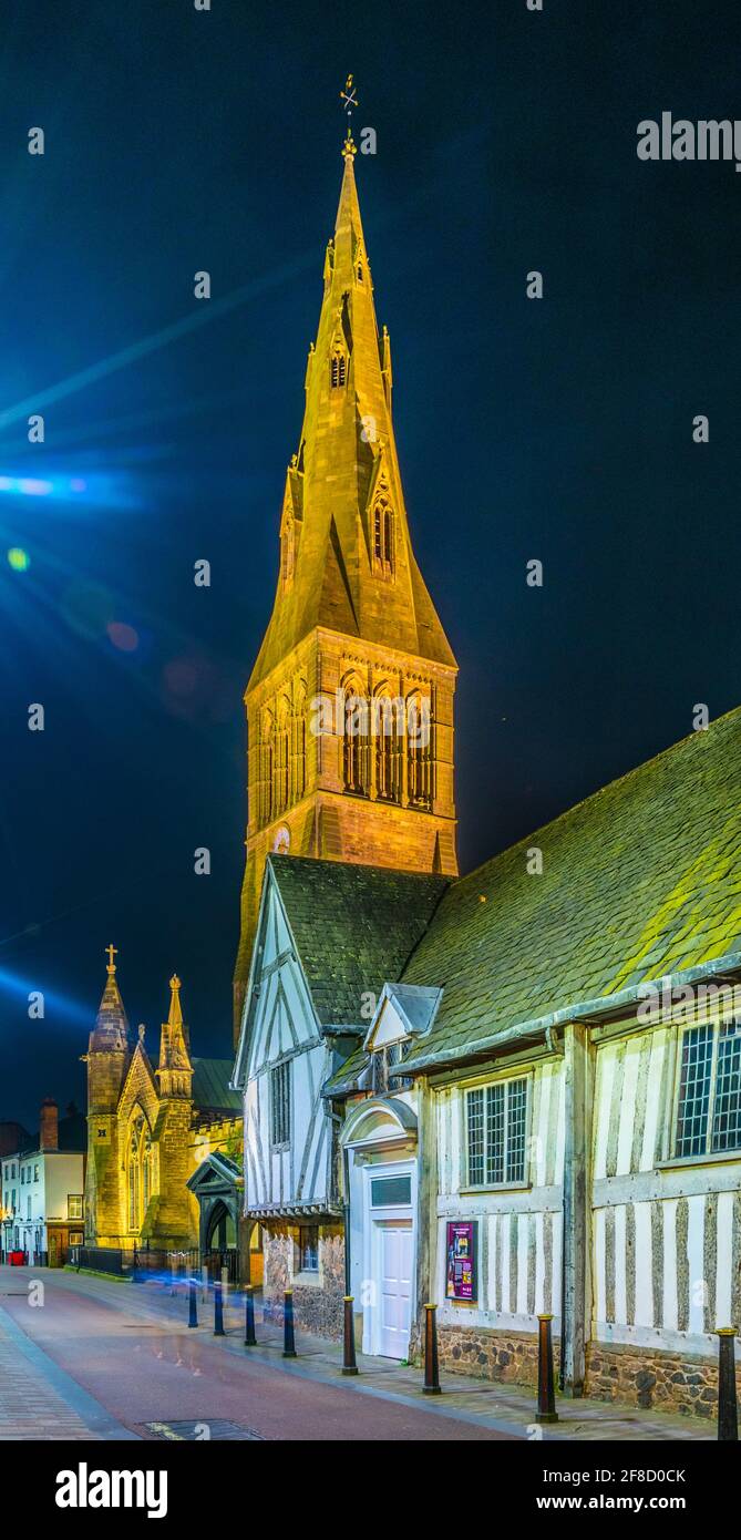 Leicester city centre by night hi-res stock photography and images - Alamy