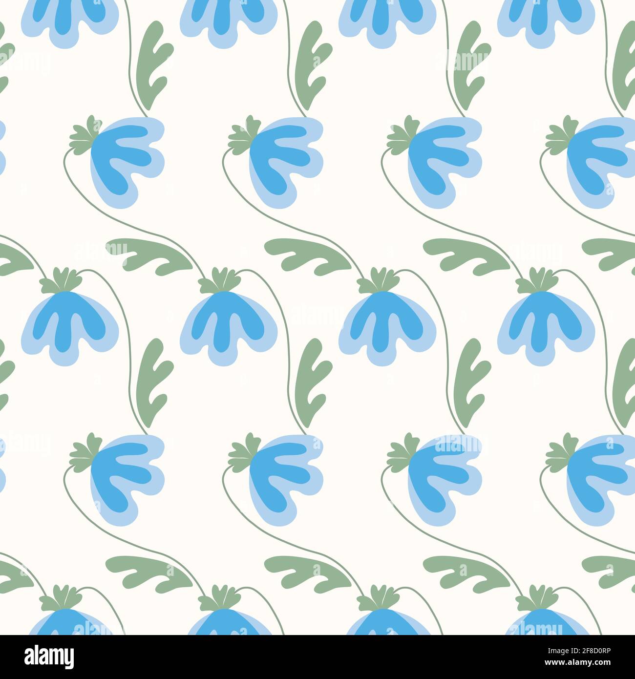 Seamless floral pattern based on traditional folk art ornaments ...