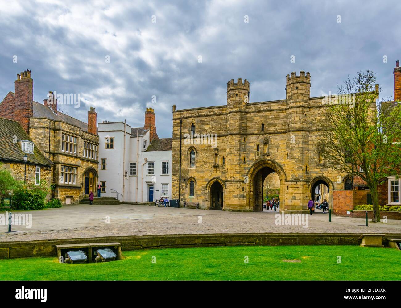 Lincoln city wall gate hi-res stock photography and images - Alamy