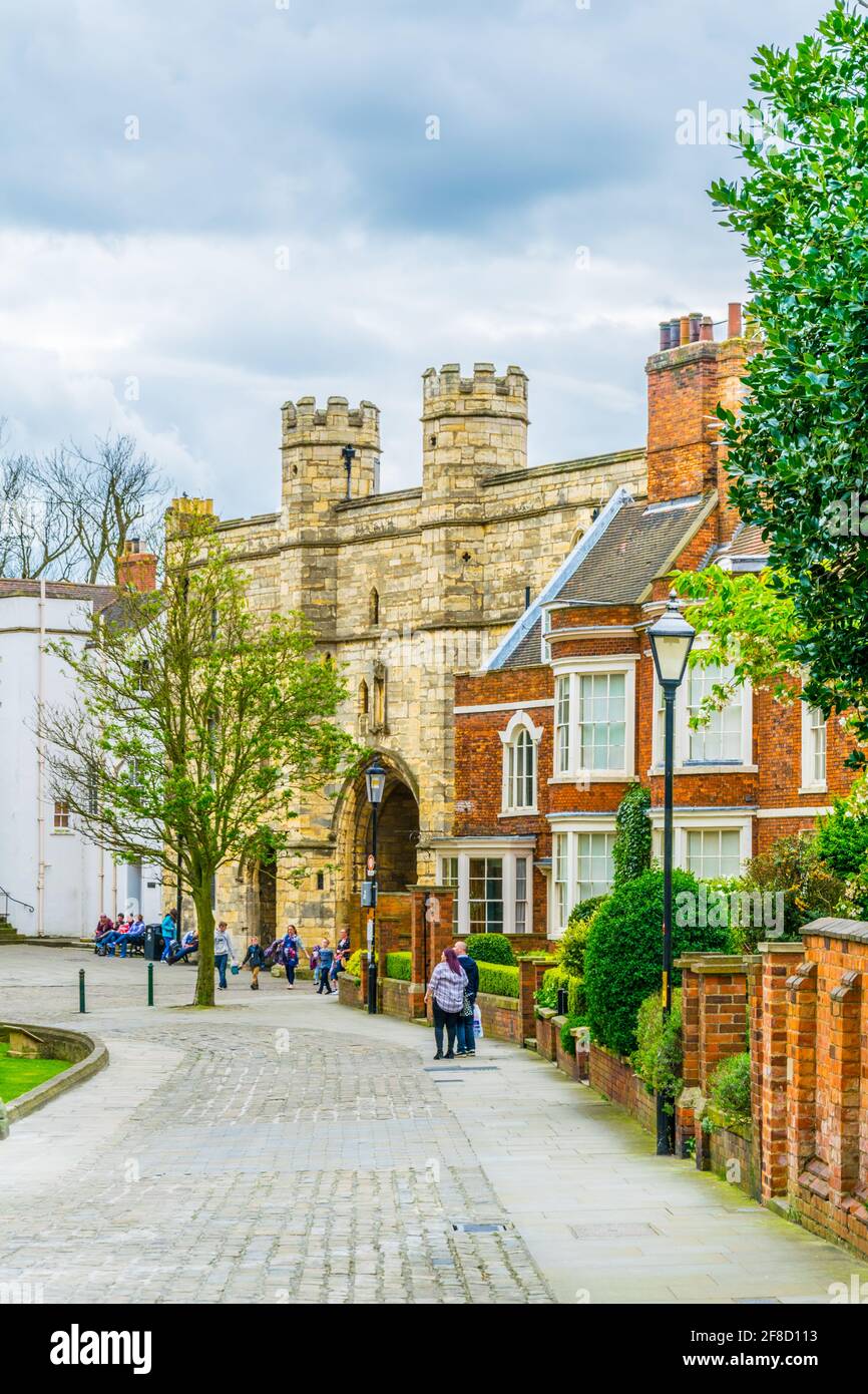Lincoln city wall gate hi-res stock photography and images - Alamy