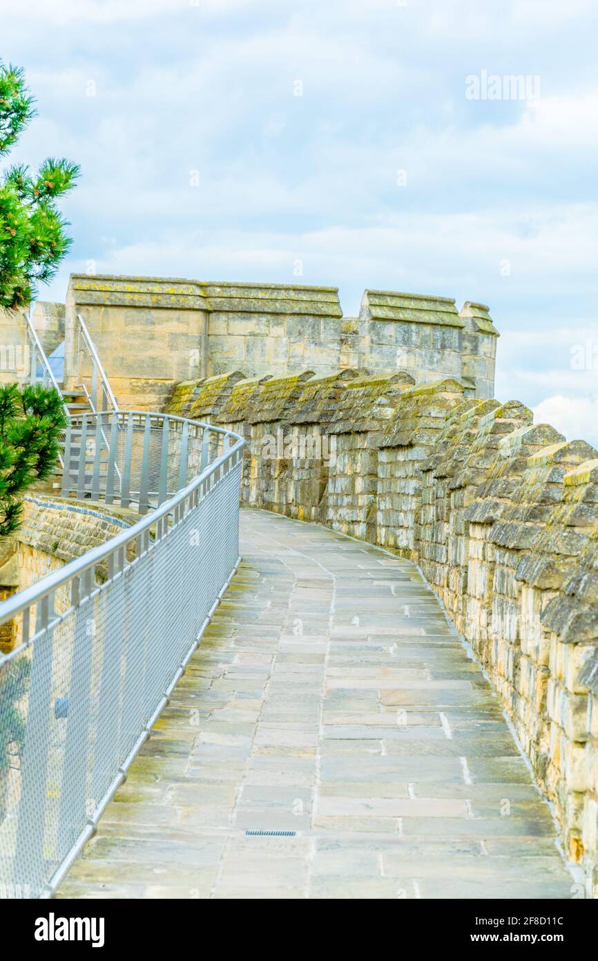 Rampart of the Lincoln castle, England Stock Photo - Alamy