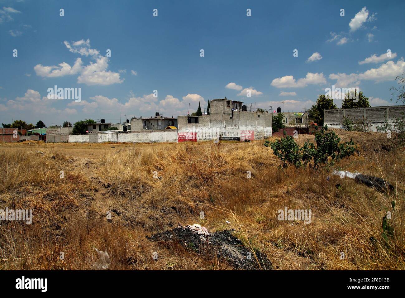 Mexican living blocks in the municipality of Acolman, State of Mexico ...