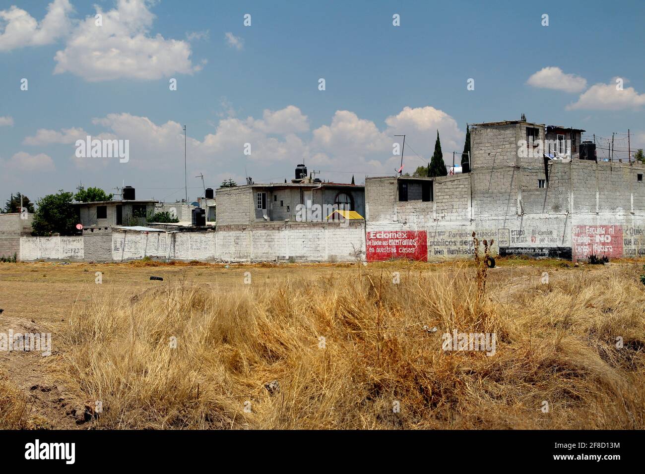 Mexican living blocks in the municipality of Acolman, State of Mexico ...