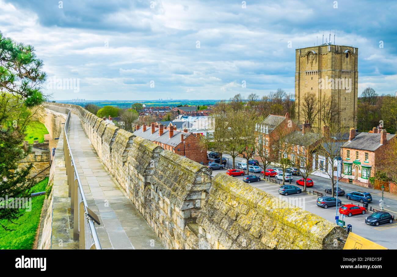 Rampart of the Lincoln castle, England Stock Photo - Alamy