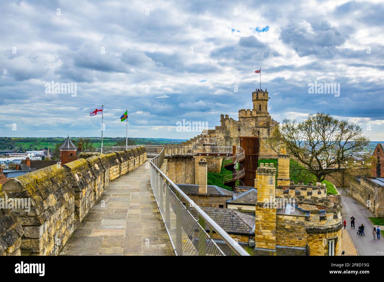 Lincoln castle tower tourism lincoln lincolnshire historic hi-res stock ...