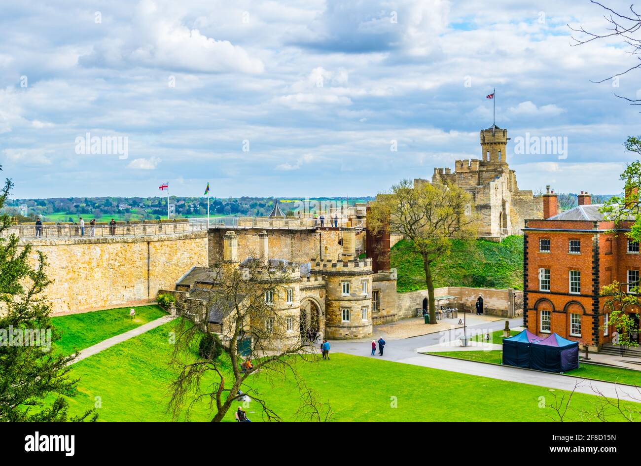 Courtyard of the lincoln castle, England Stock Photo - Alamy