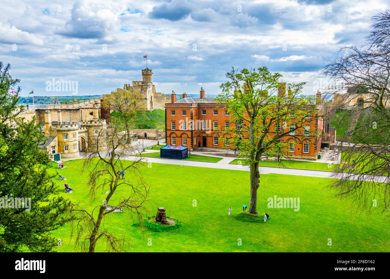 Courtyard of the lincoln castle, England Stock Photo - Alamy