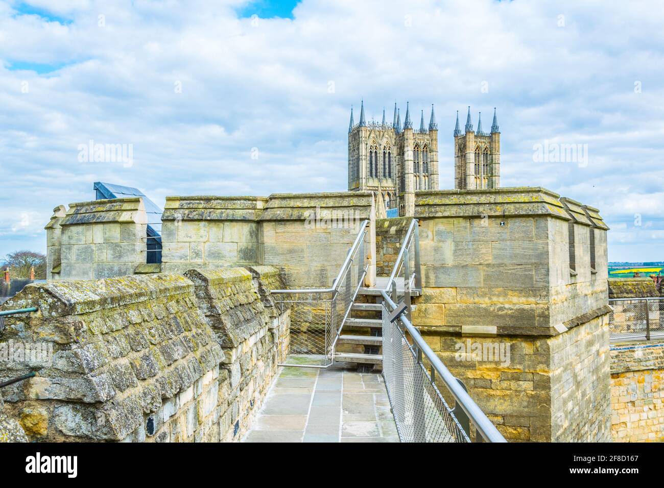 Rampart of the Lincoln castle, England Stock Photo - Alamy