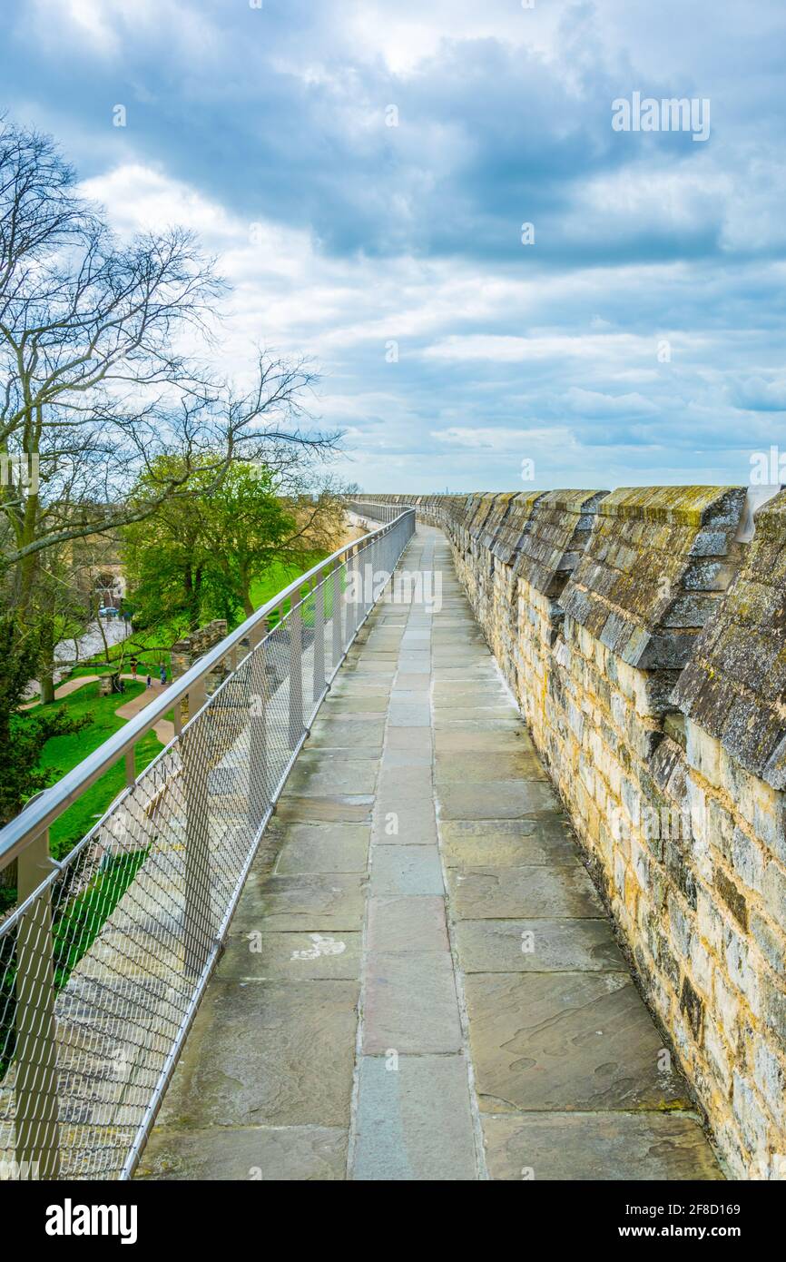 Rampart of the Lincoln castle, England Stock Photo - Alamy
