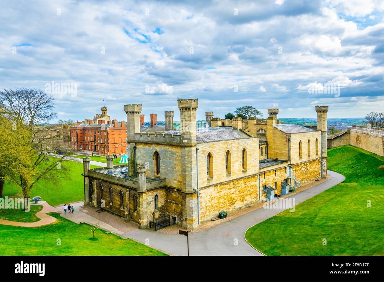 Courtyard of the lincoln castle, England Stock Photo - Alamy