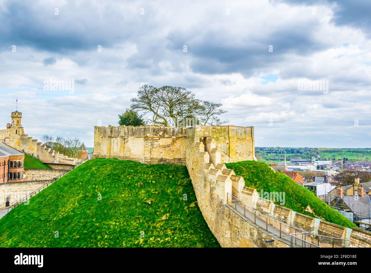 Rampart of the Lincoln castle, England Stock Photo - Alamy