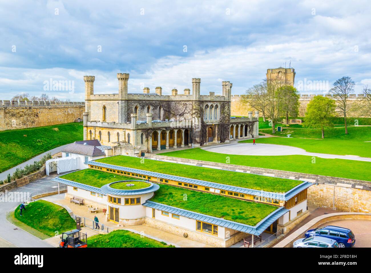 Courtyard of the lincoln castle, England Stock Photo - Alamy