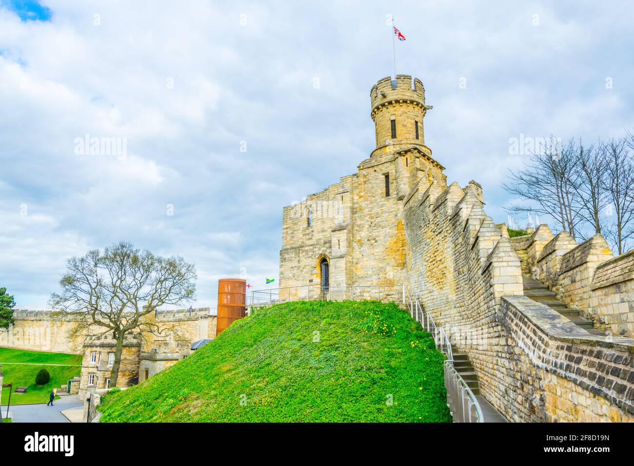 Rampart of the Lincoln castle, England Stock Photo - Alamy