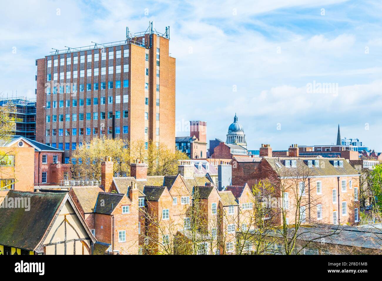 Aerial view nottingham city centre High Resolution Stock Photography ...