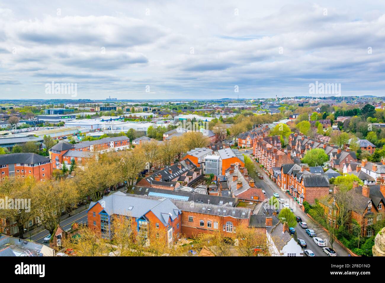 Aerial view nottingham city centre hi-res stock photography and images ...